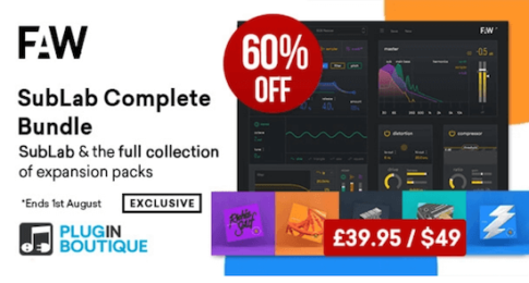 Future Audio Workshop「SubLab Complete Bundle 」がサマーセールで60％オフ！【サブベースに特化した ...