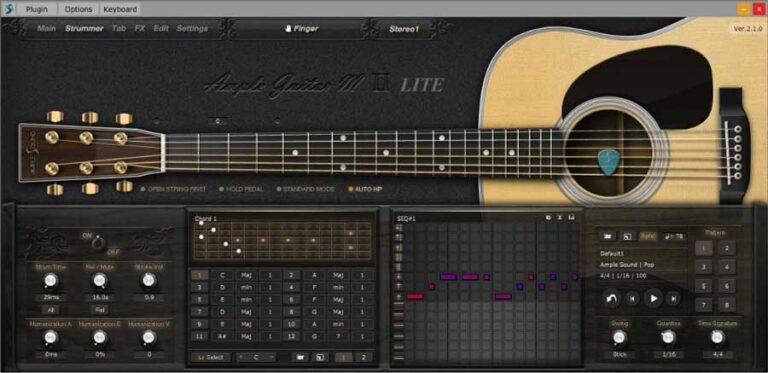 【無料】「Ample Guitar M Lite II」Ample Soundの高音質アコースティックギター音源 | DAWHACK