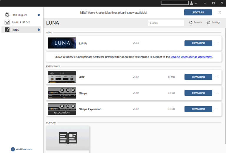 【Mac＆Windows対応】Universal AudioのDAW・作曲ソフト「LUNA 2.0」が無料 | DAWHACK
