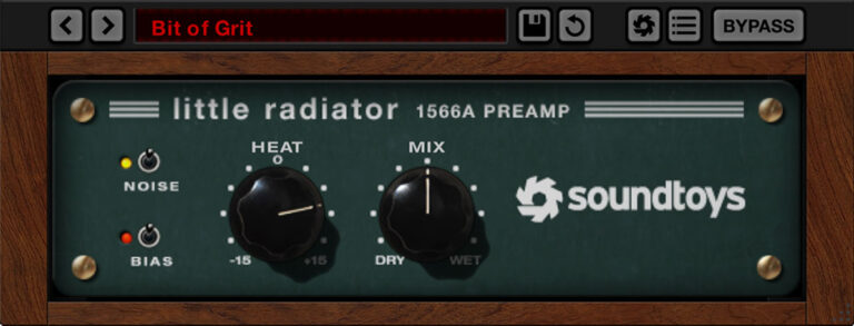 Soundtoys「Little Radiator」Altec 1566A真空管プリアンプをモデリングし、心地よい歪み感・温かみを加えられる ...