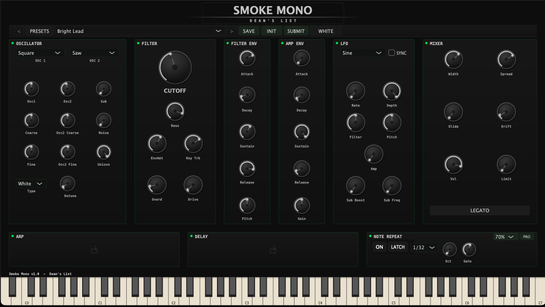 【無料】DLP Audio「SMOKE MONO 1」グラミー賞受賞歴を持つ重鎮プロデューサーMike Dean氏が手掛けるモノフォニック ...